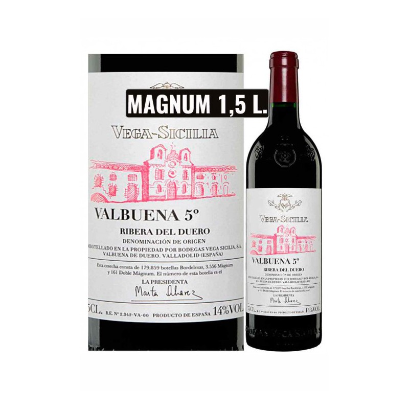 VEGA SICILIA VALBUENA 5 - MAGNUM - BIG FORMAT - 1.5 Liters - Red Wine
